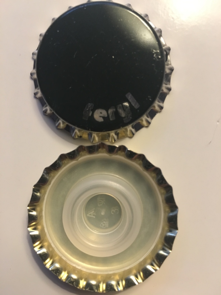 Kronekapsel FERYL - MØRKEGRØN 29 mm magnetisk tinbelagt stål-kapsel med ...